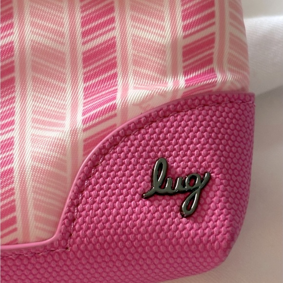 lug | Bags | Lug Life Tootie Pink And White Stripe Zipper Pouch Nwot ...